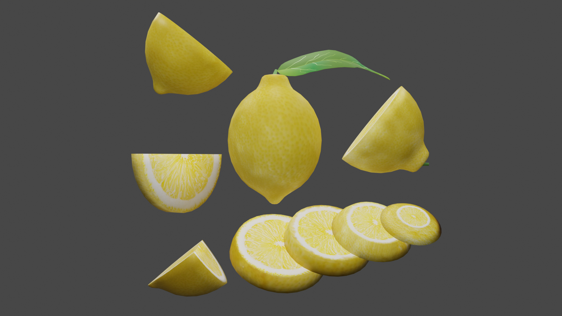 3D Lemon Model - TurboSquid 2123595
