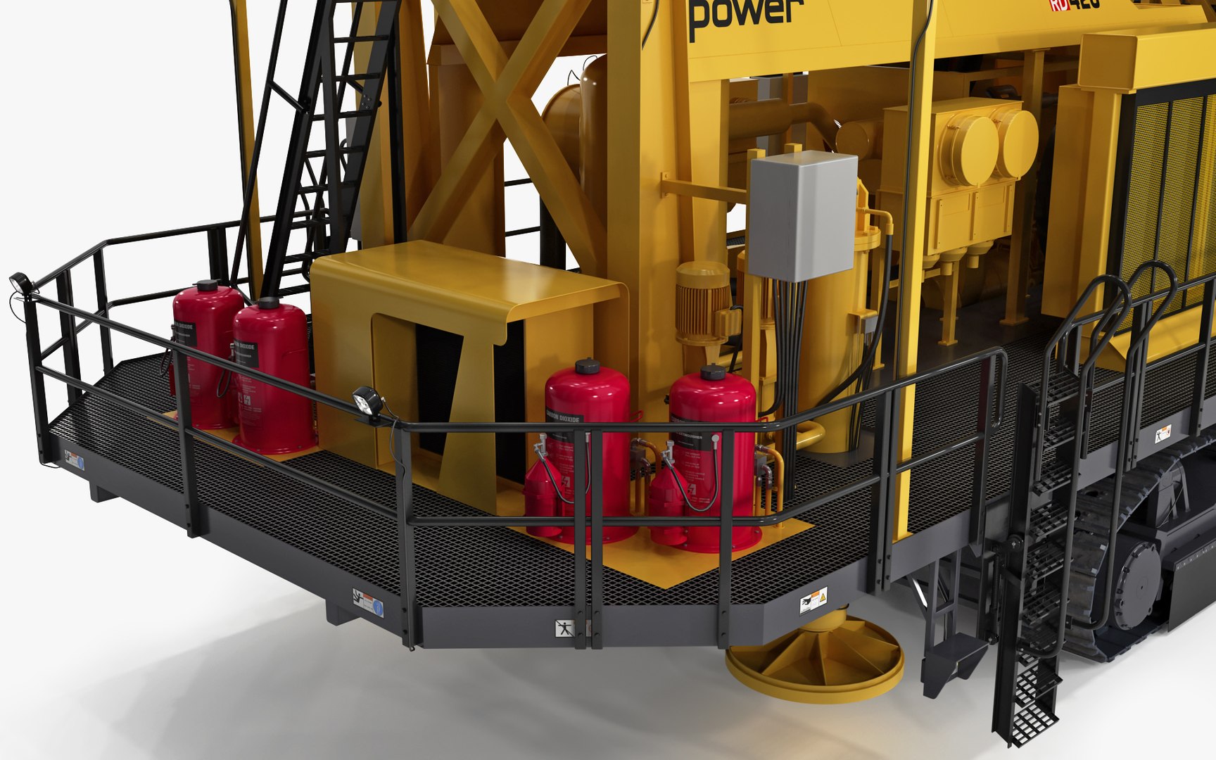 3D Rotary Blasthole Drill Rig model - TurboSquid 2081794