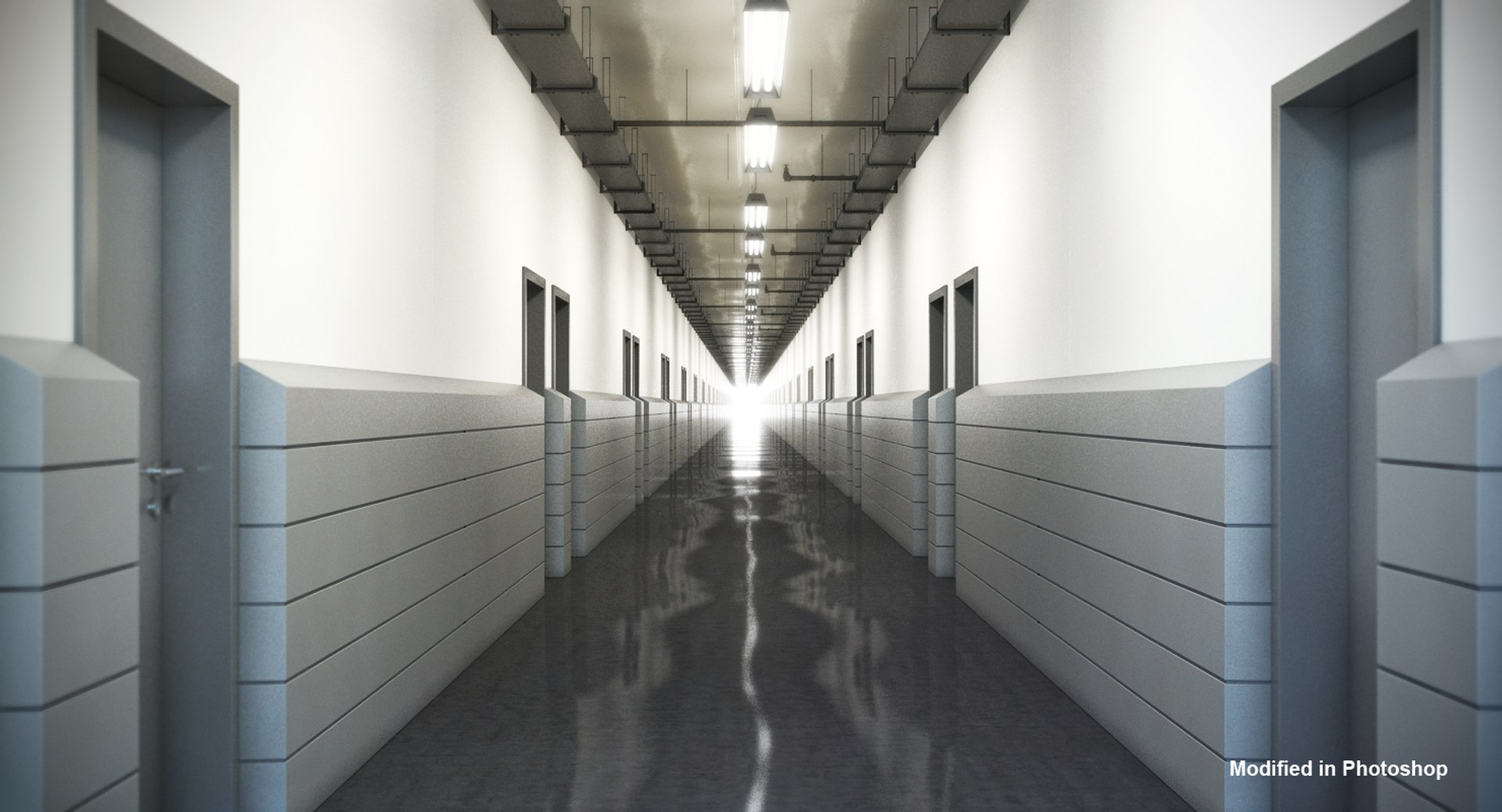 Hallway Realistic 3d Model