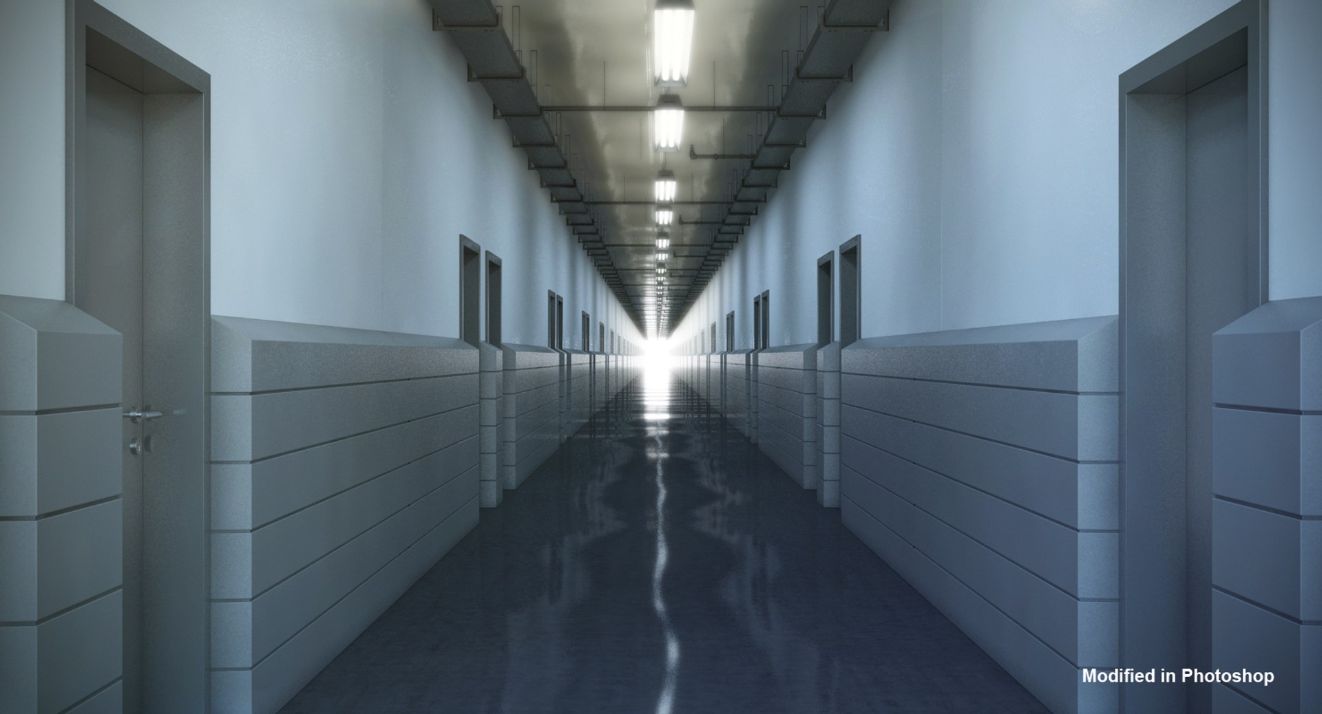 Hallway Realistic 3d Model