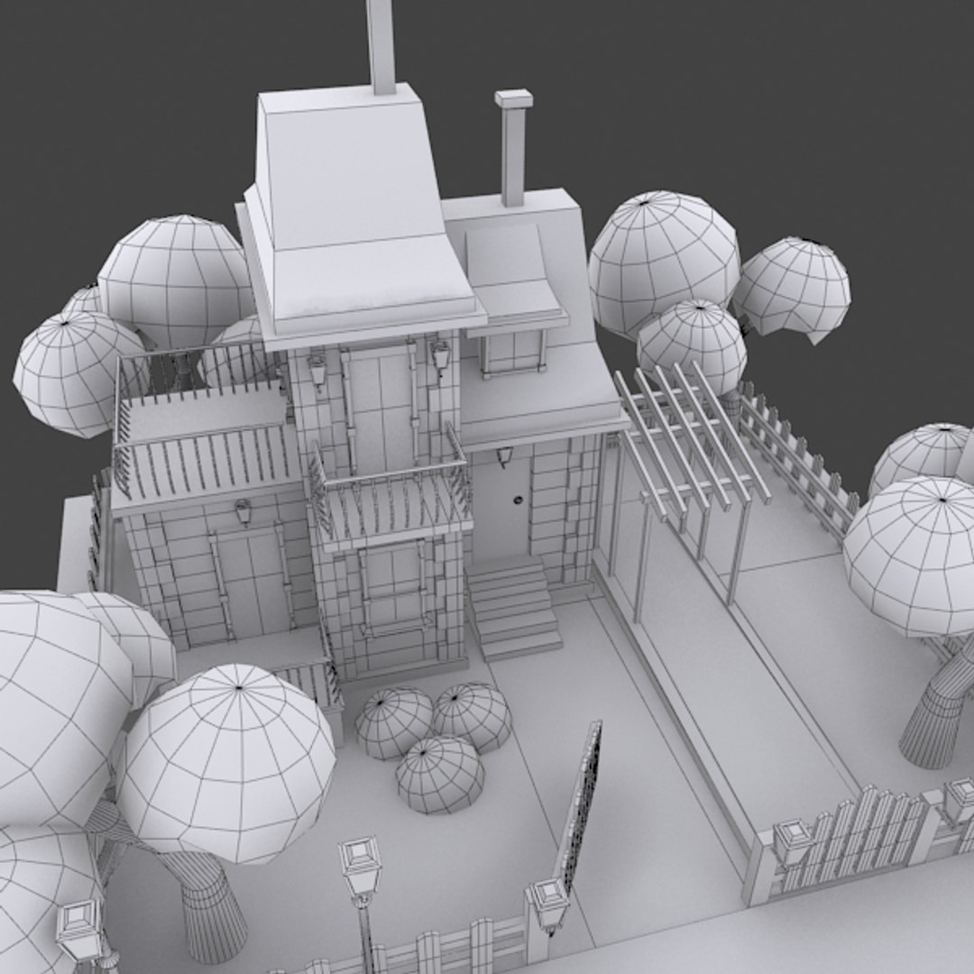 3d Of 2 Cartoon Movie Houses