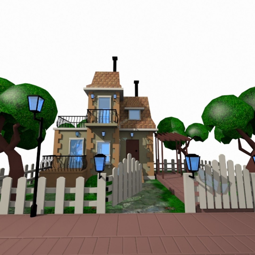3d Of 2 Cartoon Movie Houses