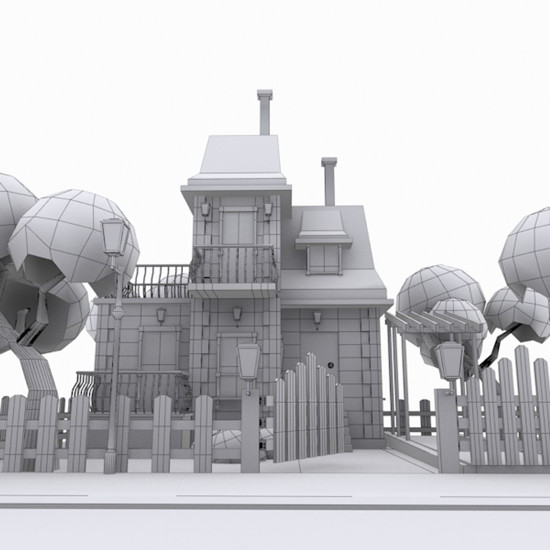 3d Of 2 Cartoon Movie Houses