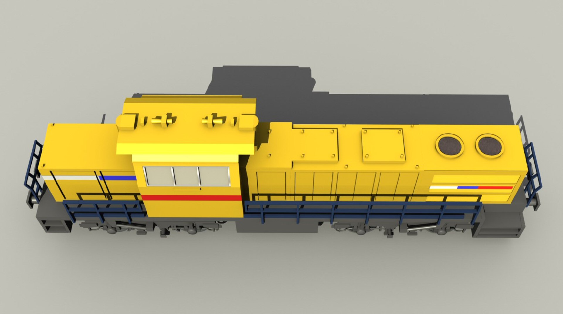 3d german diesel locomotive mak model