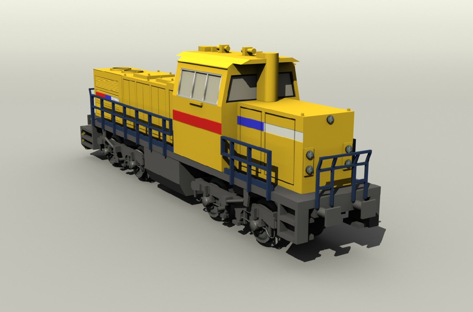 3d german diesel locomotive mak model
