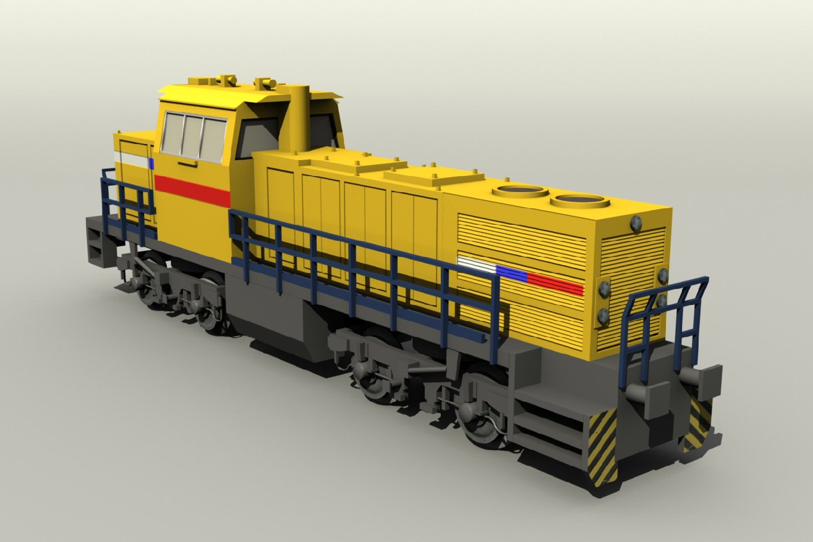 3d german diesel locomotive mak model