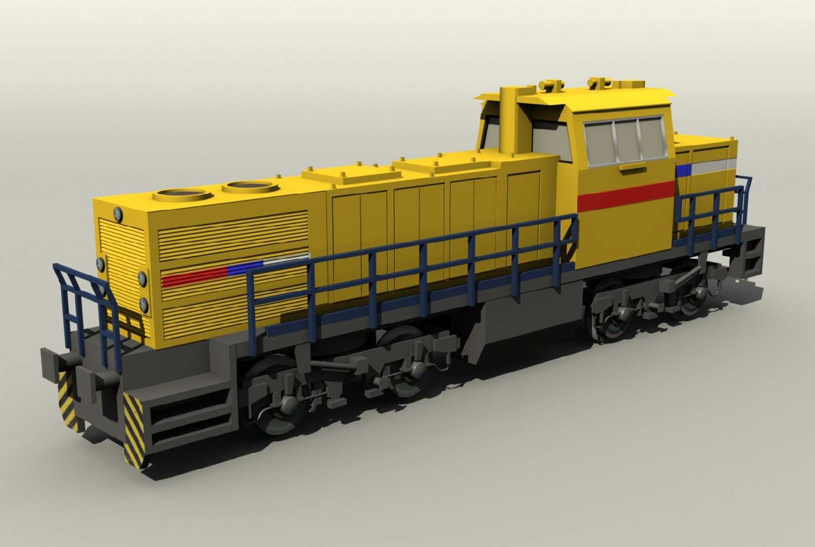 3d german diesel locomotive mak model