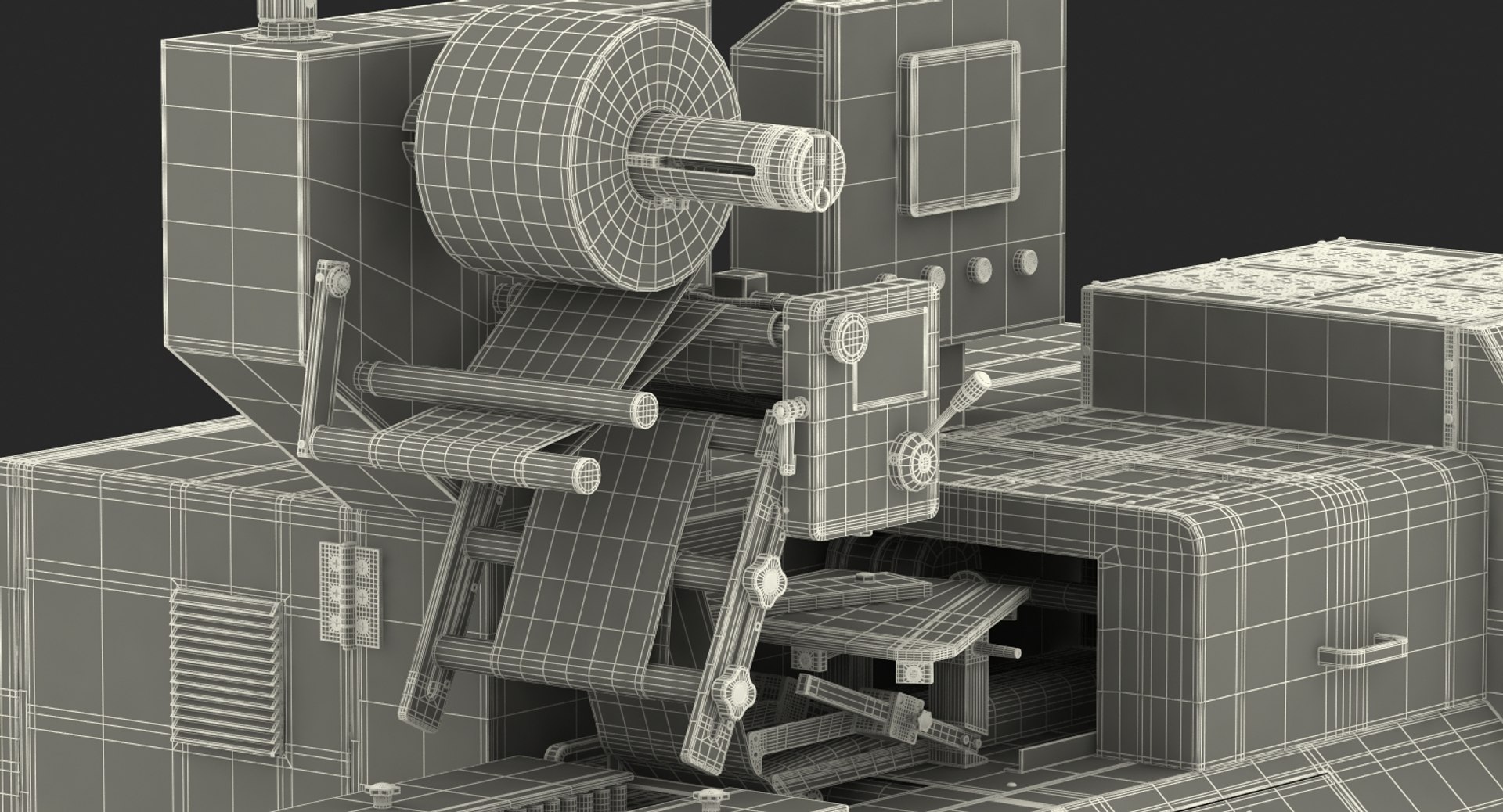 3D packaging machines - TurboSquid 1375052