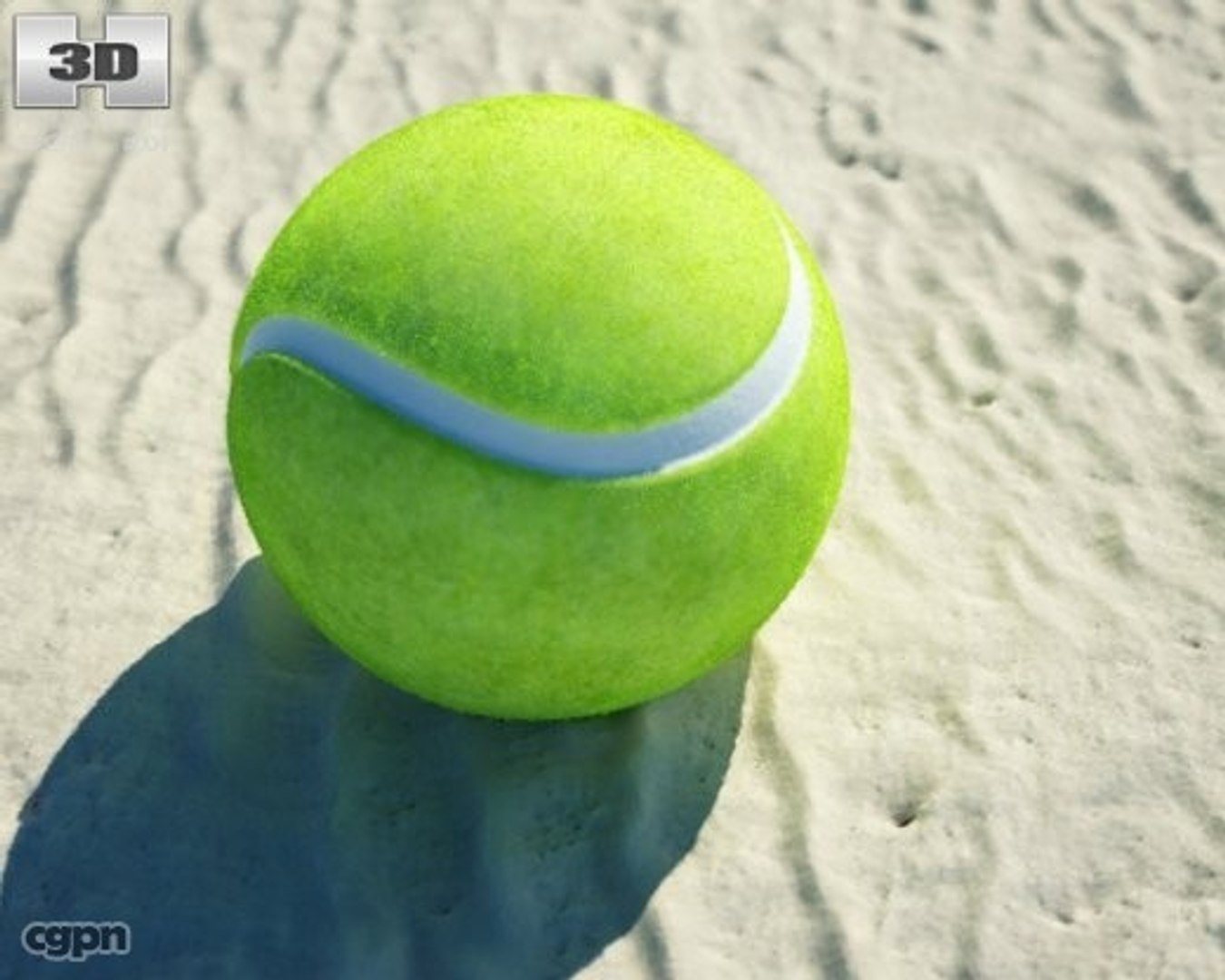 3d Tennis Ball Model