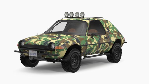 modelo 3d AMC Pacer Off Road Camouflage - TurboSquid 2042221