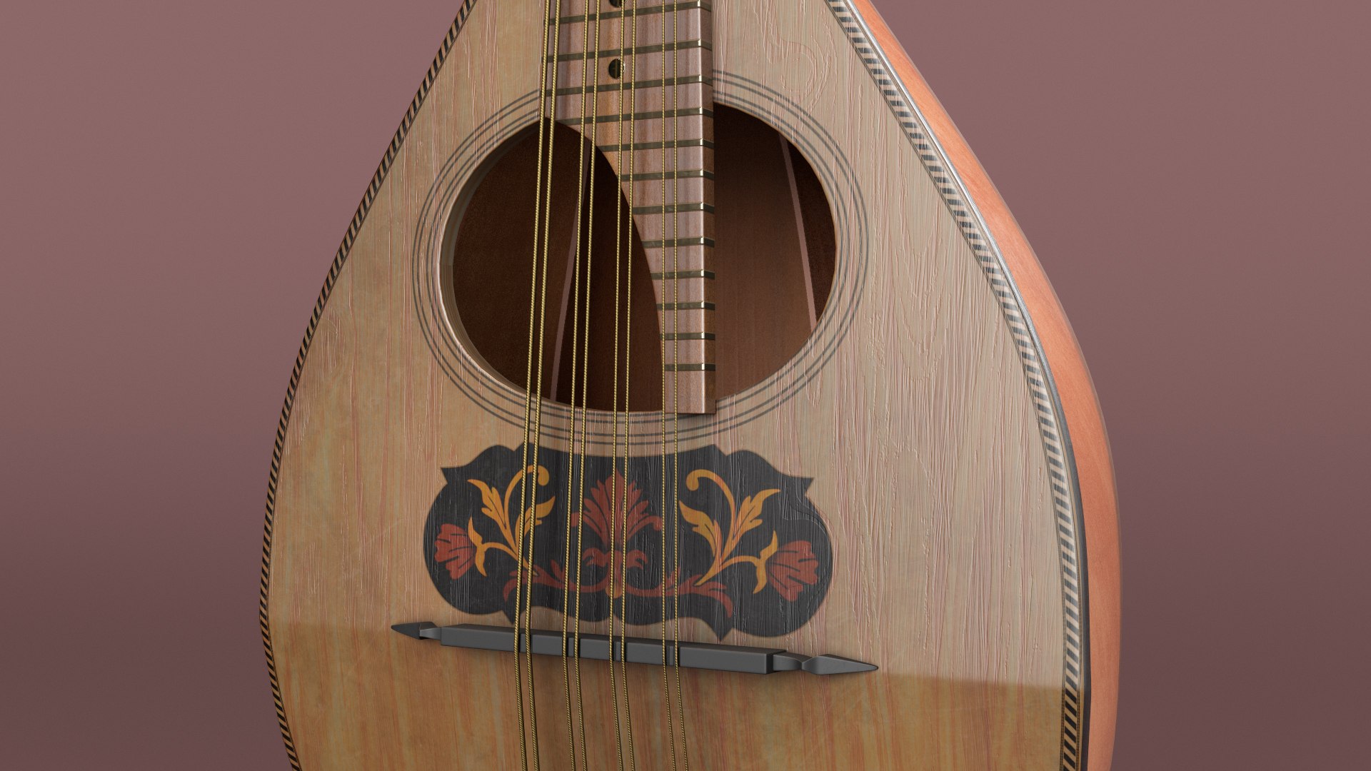 Neapolitan Mandolin 3D - TurboSquid 1756289