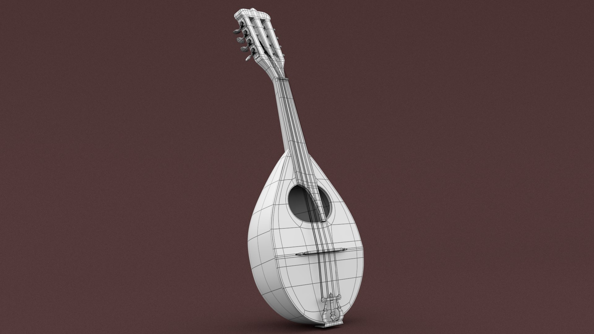 Neapolitan Mandolin 3D - TurboSquid 1756289