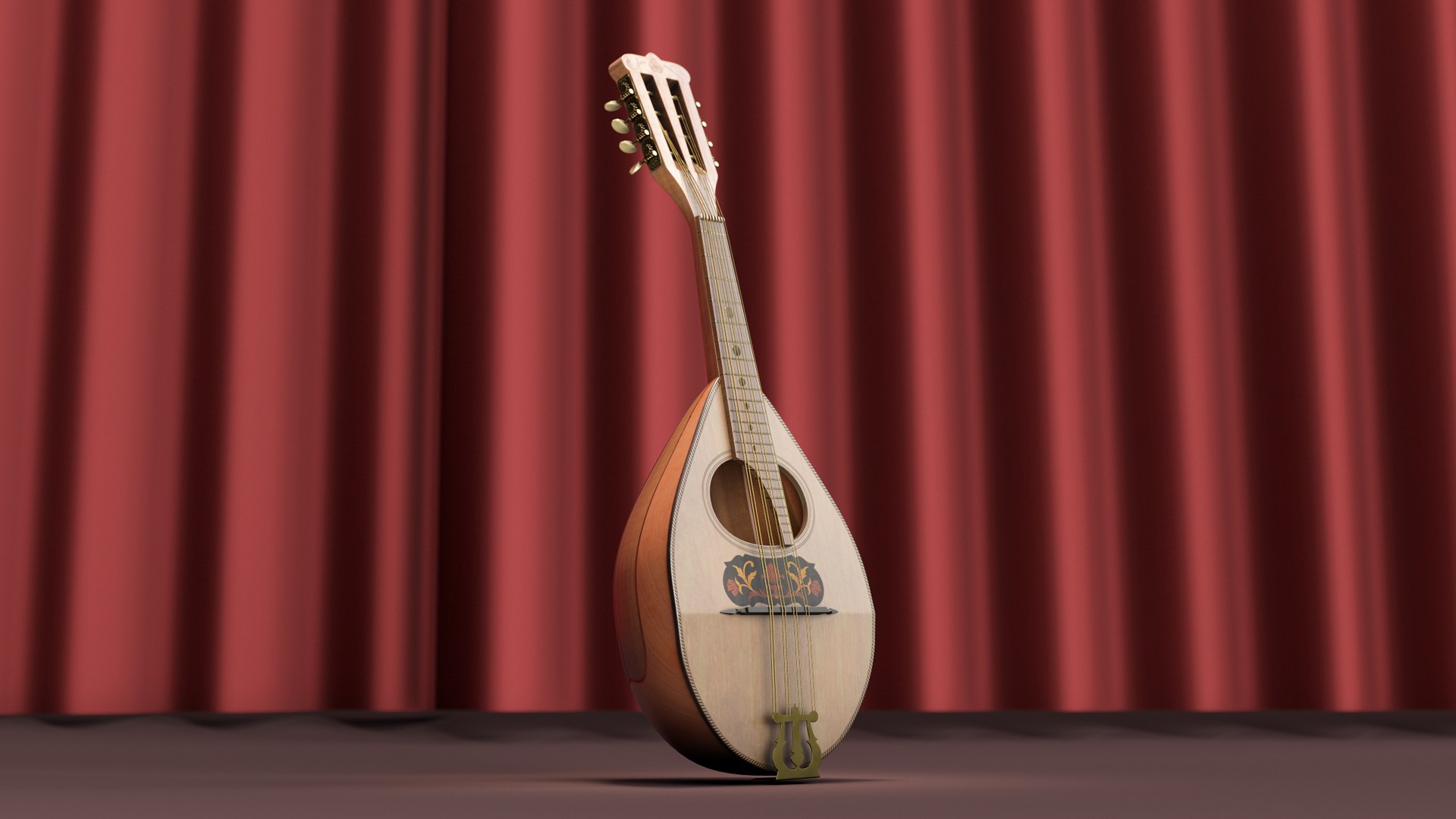 Neapolitan Mandolin 3D - TurboSquid 1756289