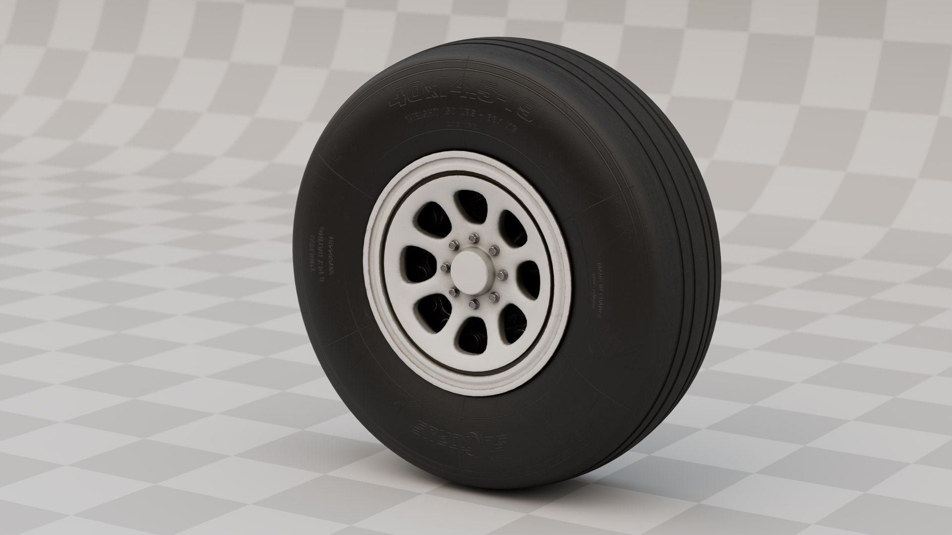 3D Aircraft Tire Model - TurboSquid 2274055