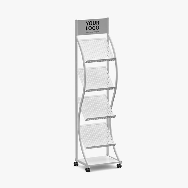 modelo 3d White Magazine Rack Mockup - TurboSquid 2069303