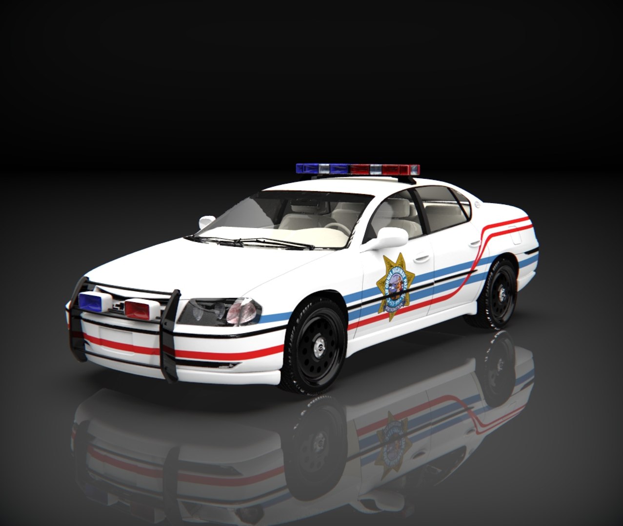 Chevrolet Impala Police 3D Model - TurboSquid 1261063