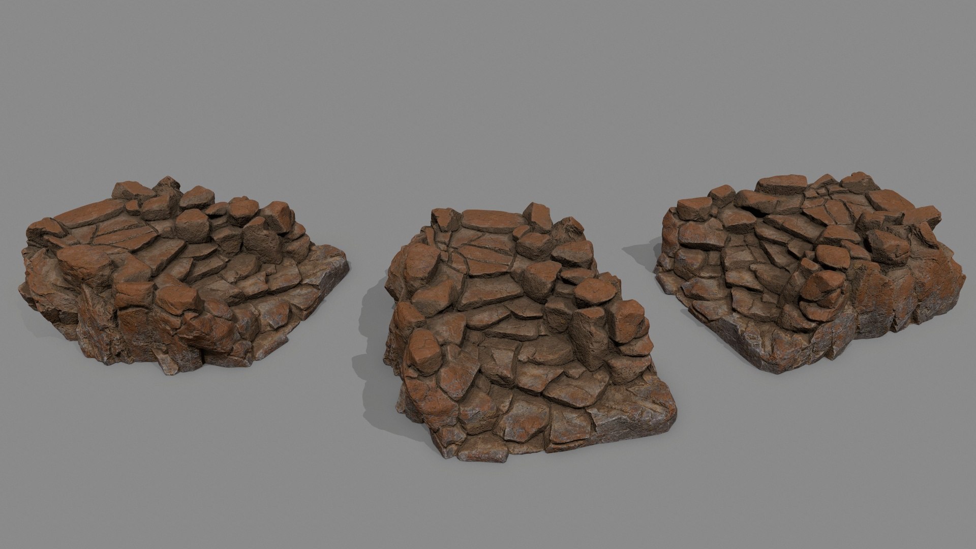 Old Rock Stairs Model - TurboSquid 2284334