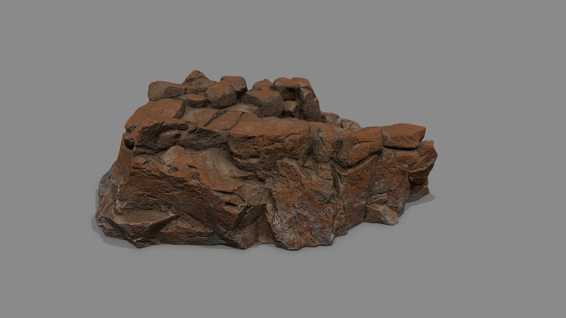 Old Rock Stairs Model - TurboSquid 2284334