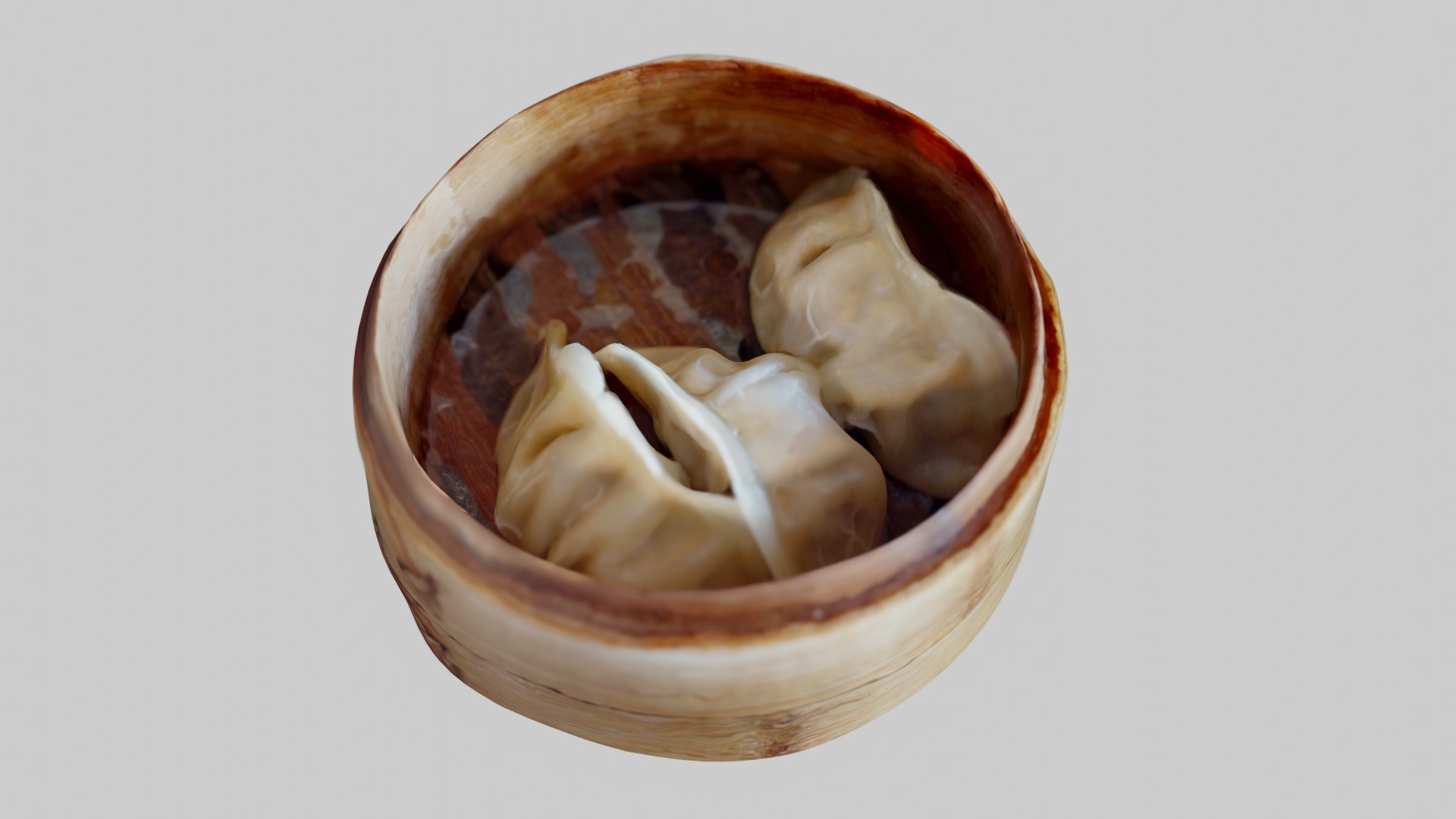 3D Real Food Wooden Steamer With Gyoza Scanned - TurboSquid 2109509