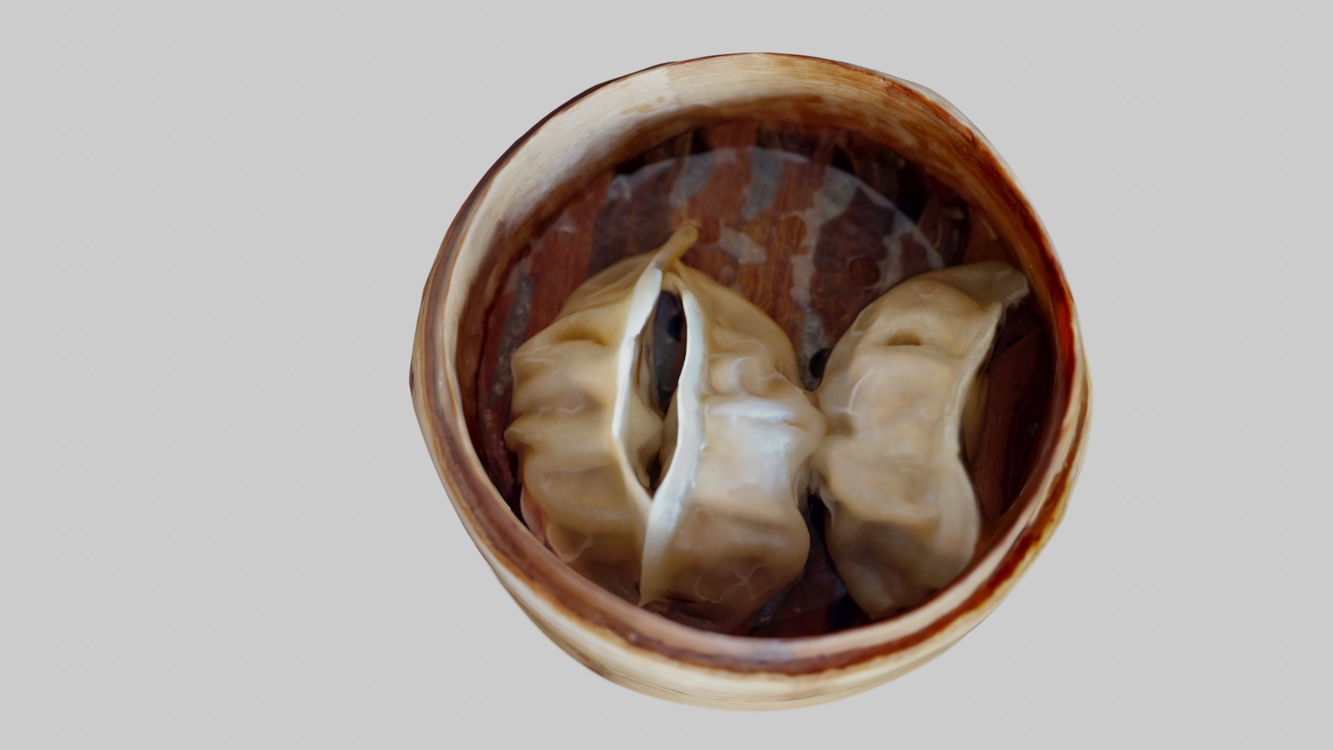 3D Real Food Wooden Steamer with Gyoza scanned - TurboSquid 2109509
