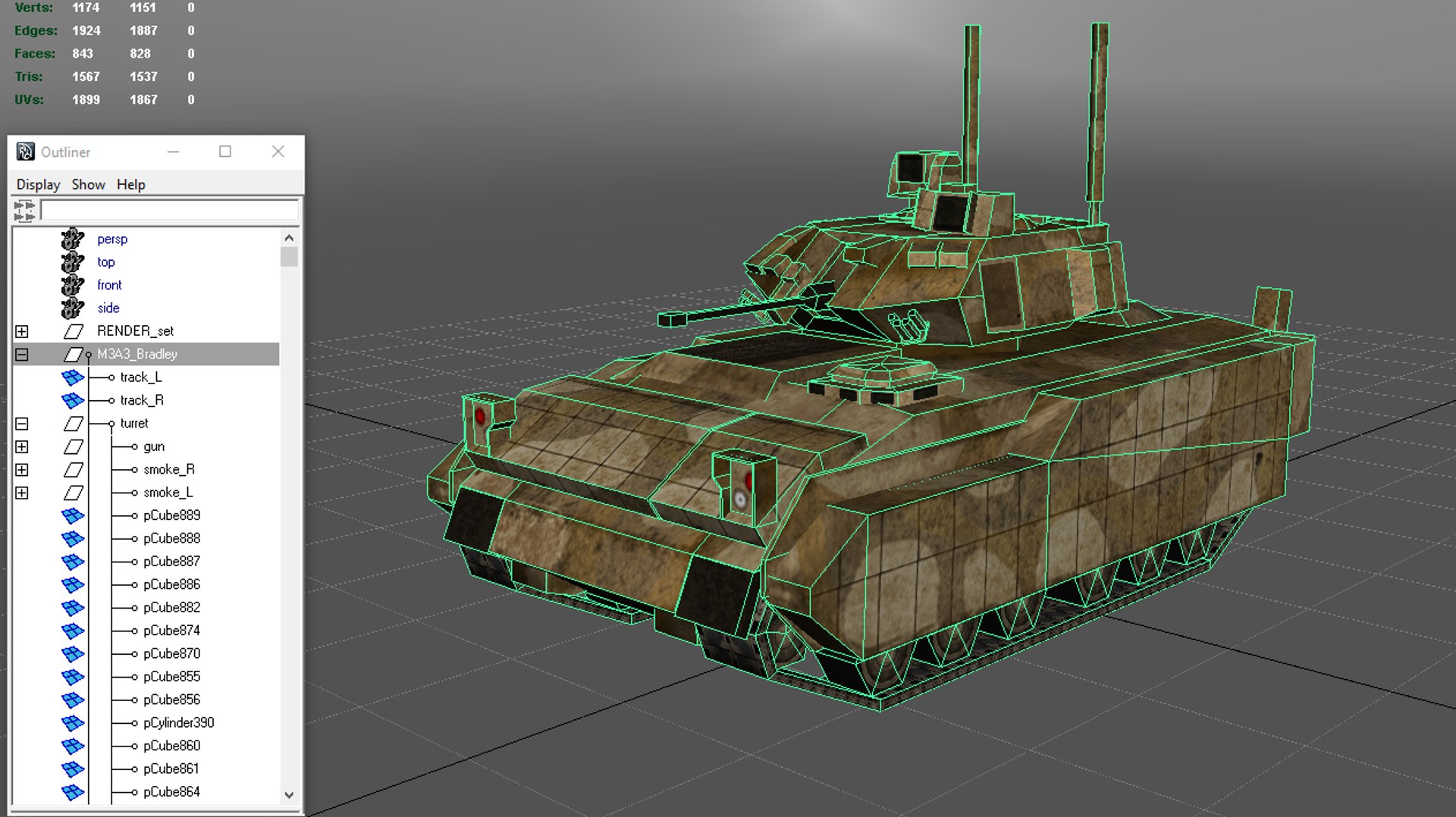 3d M3a3 Bradley Apc