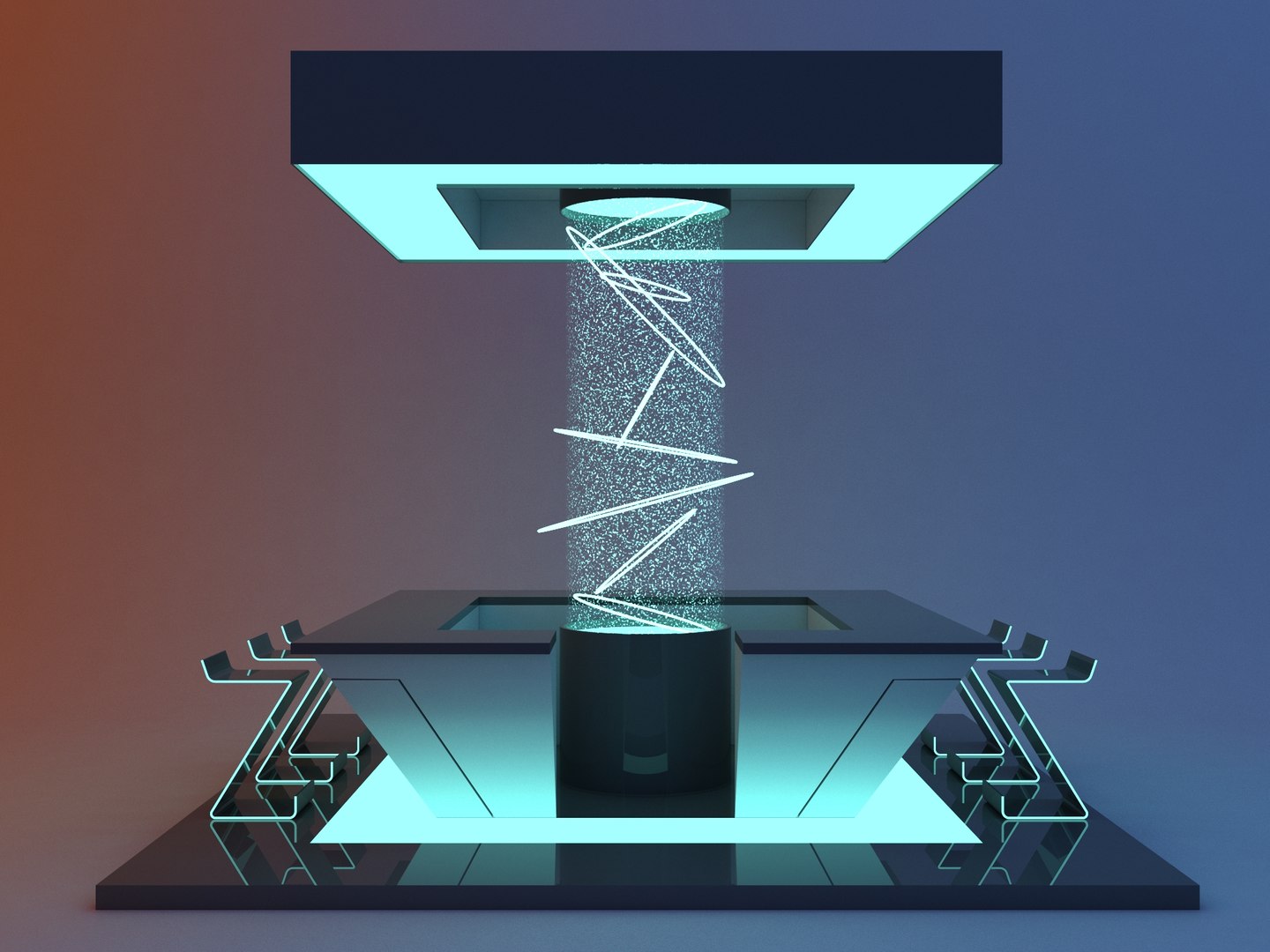 3D Space Cyber Bar - TurboSquid 1913220