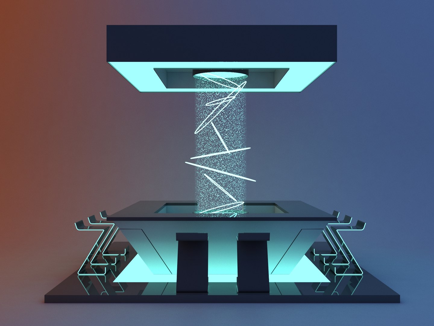 3D Space Cyber Bar - TurboSquid 1913220