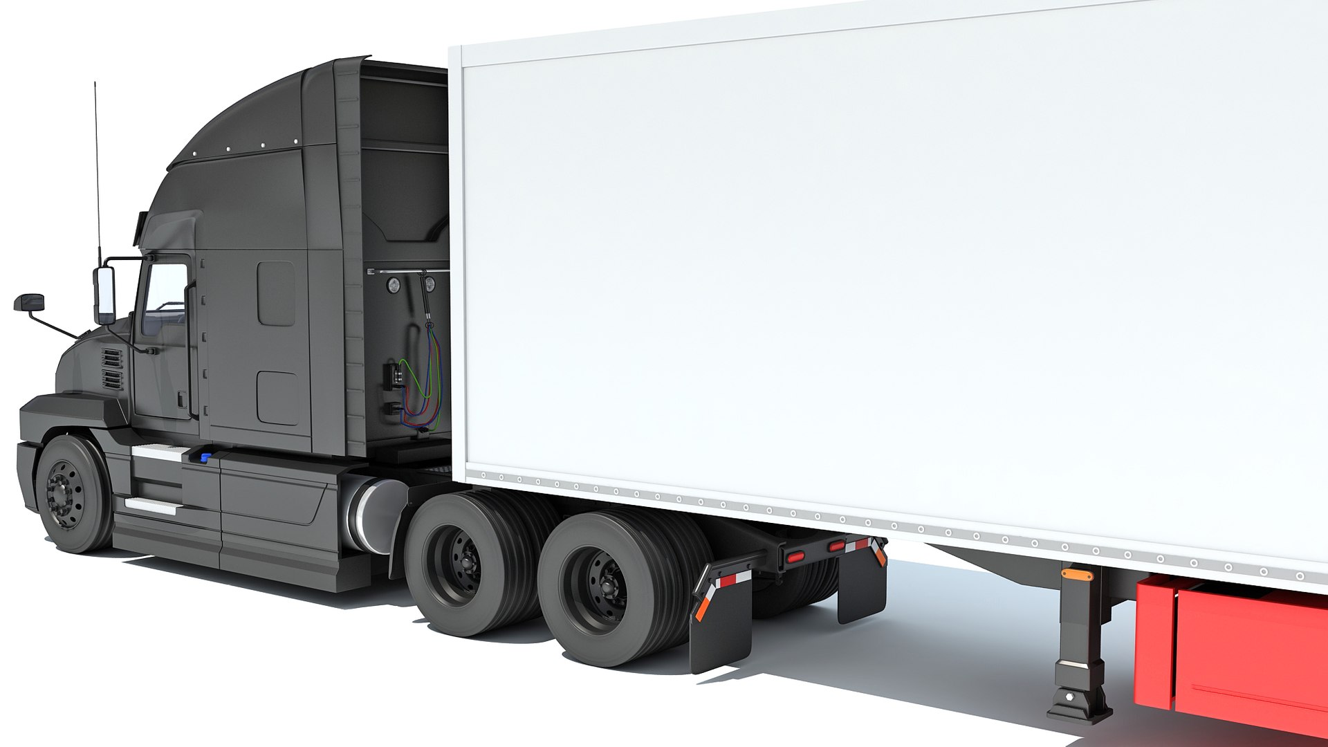 3D Truck With Reefer Refrigerator Trailer - TurboSquid 1955912