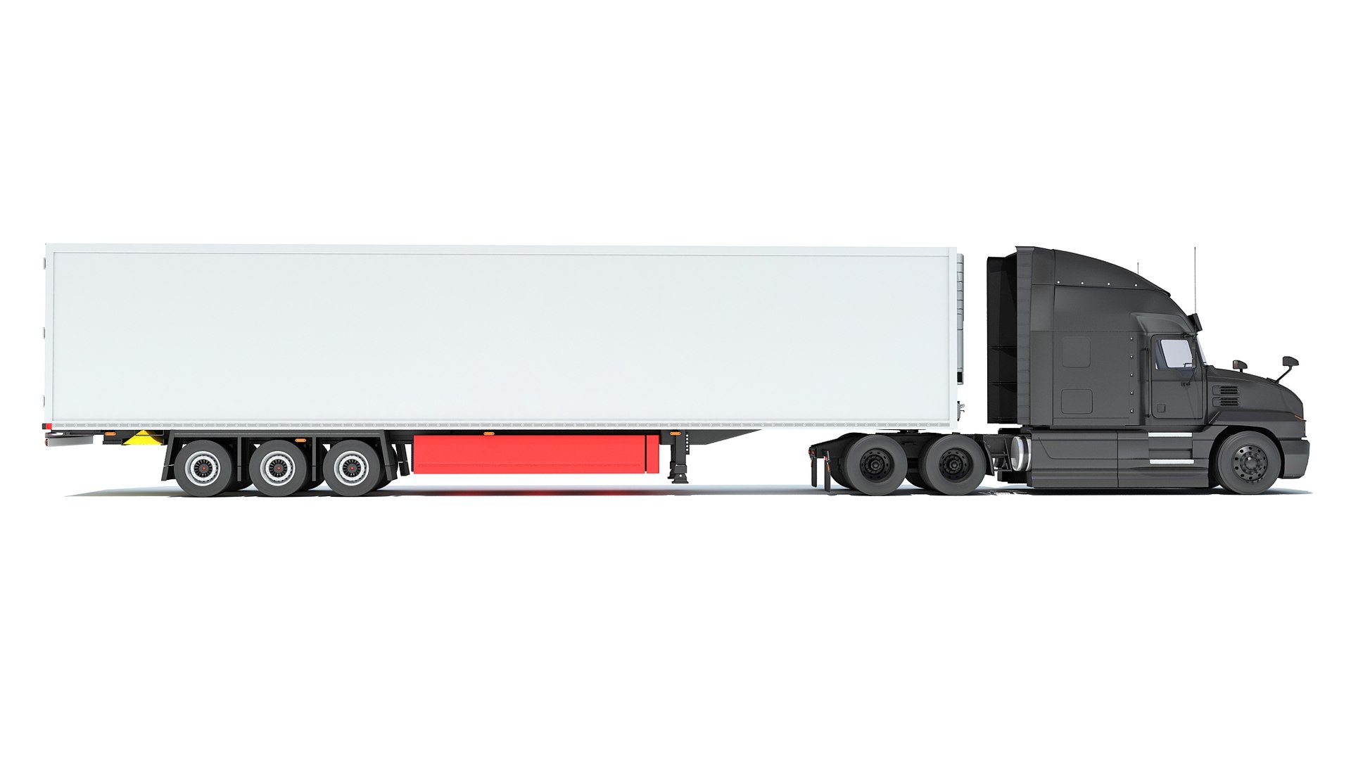 3D Truck With Reefer Refrigerator Trailer - TurboSquid 1955912