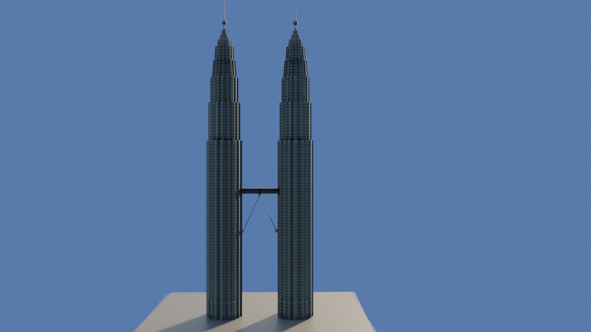 Petronas Twin Tower Low Poly 3D Model - TurboSquid 2000519