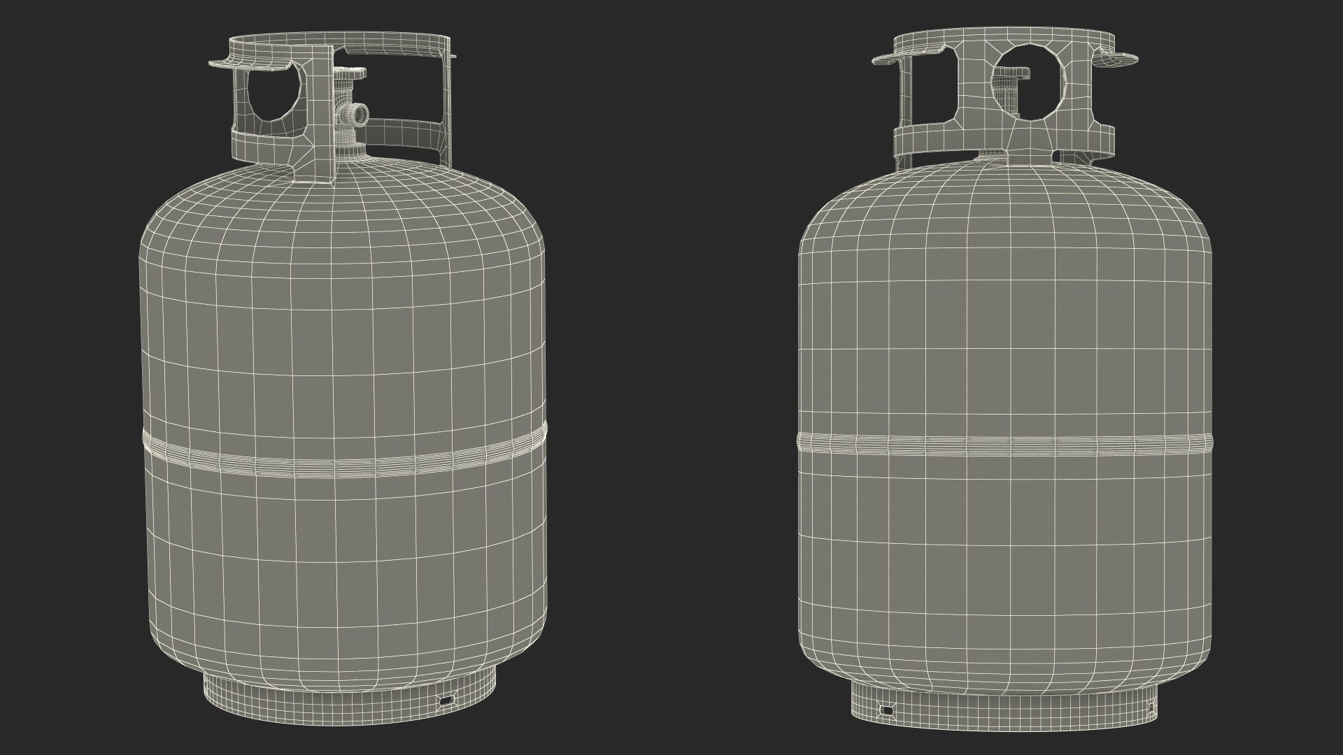 Standard Propane Gas Cylinder 3D - TurboSquid 2230232