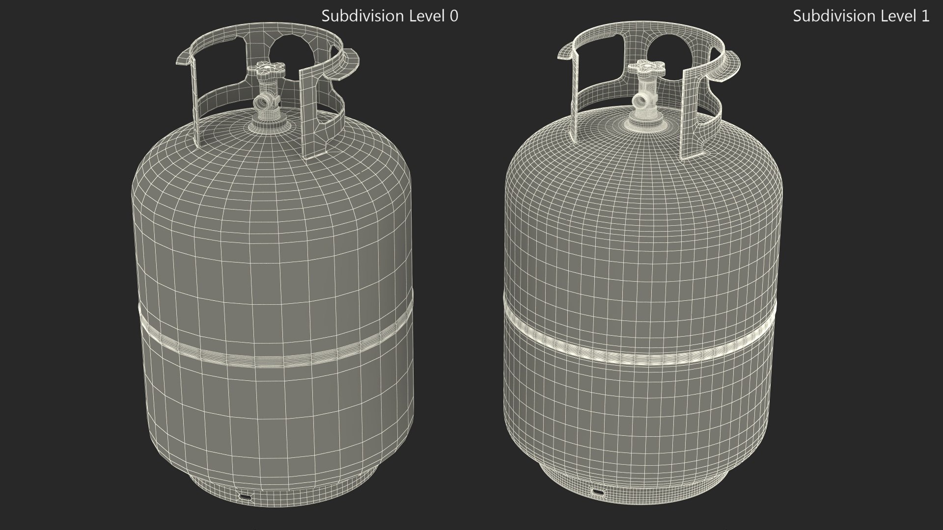 Standard Propane Gas Cylinder 3D - TurboSquid 2230232