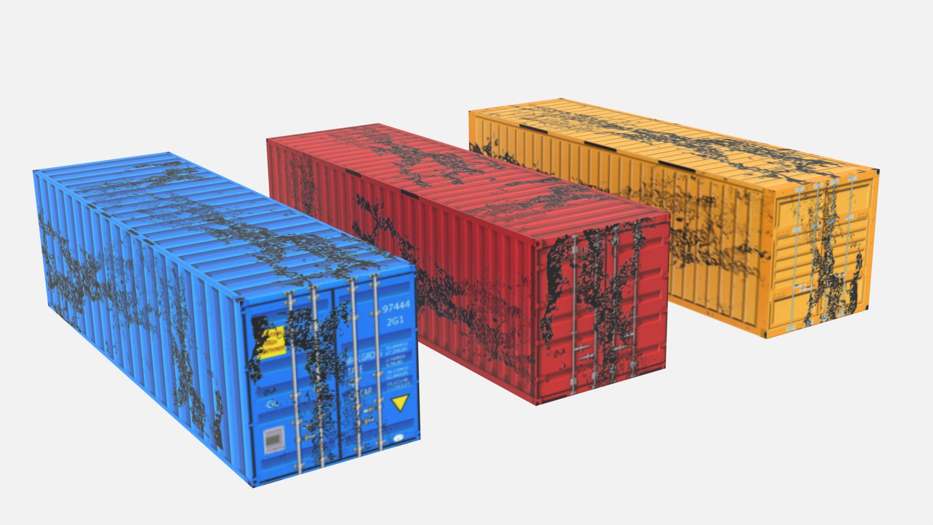 3D Old Container Model - TurboSquid 2032972