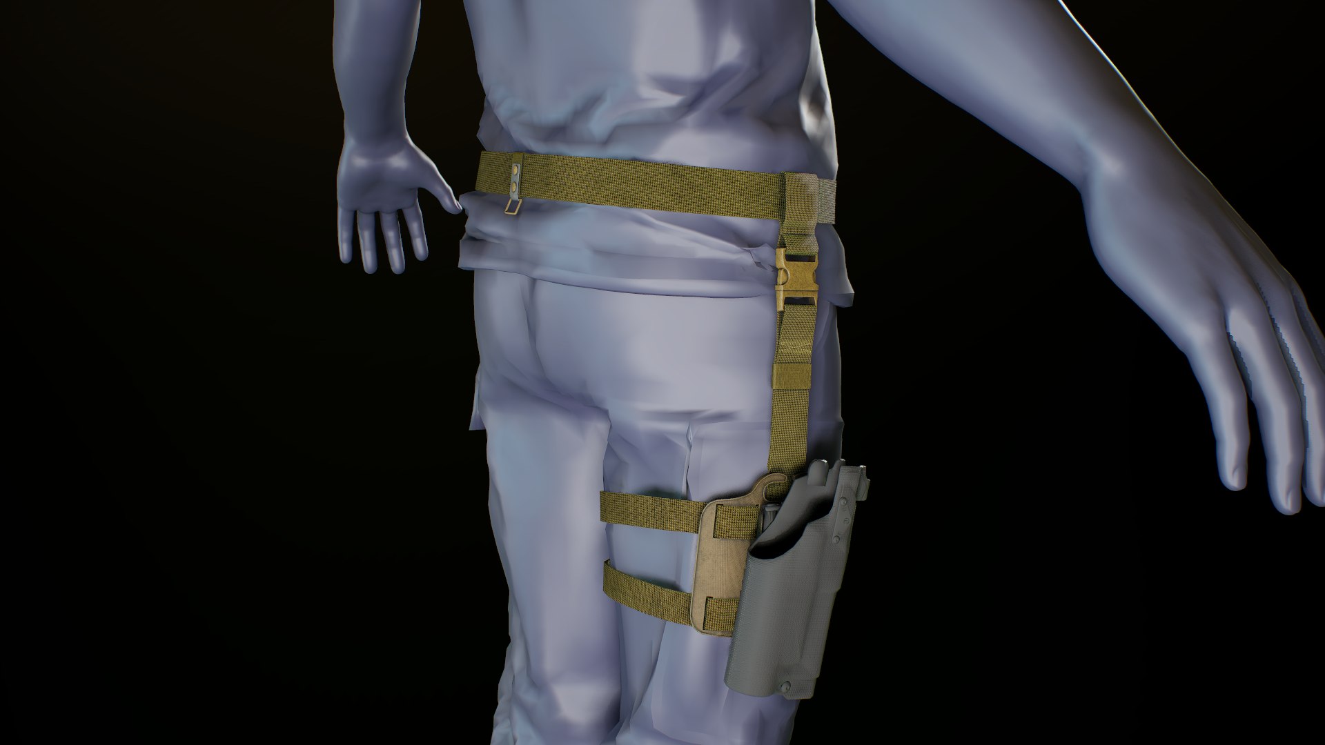 Tactical Belt 3D Model - TurboSquid 1519648