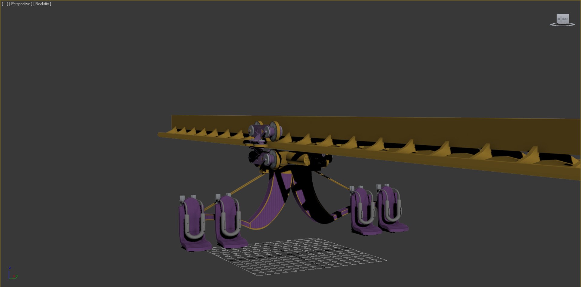 Inverted Wingrider Roller Coaster 3ds