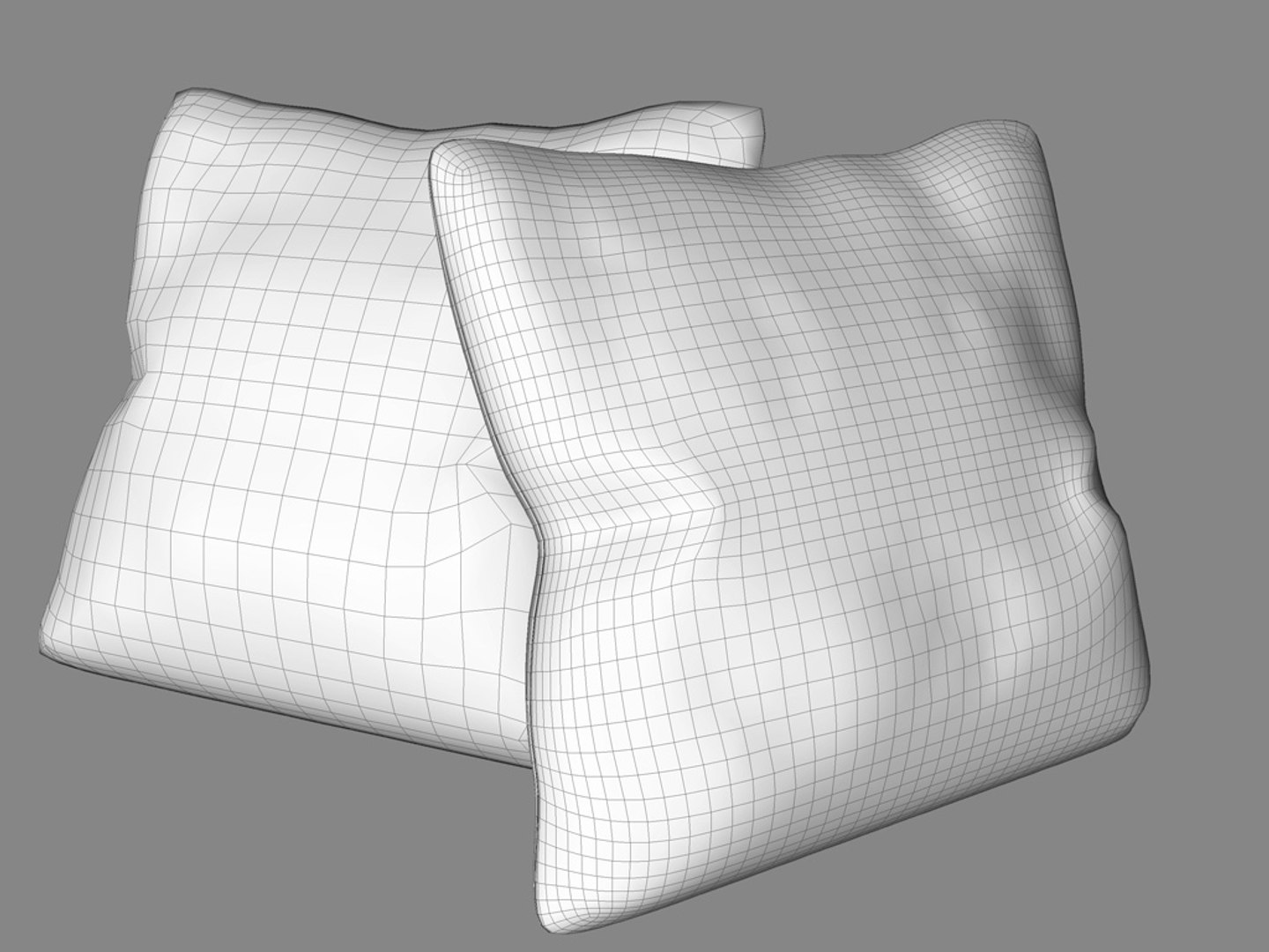 pillow 3 fabrics 3d 3ds