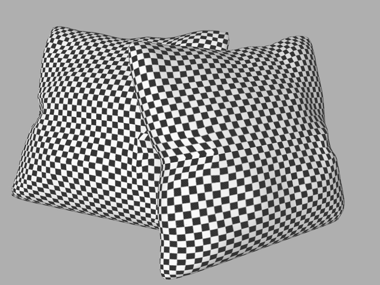 pillow 3 fabrics 3d 3ds