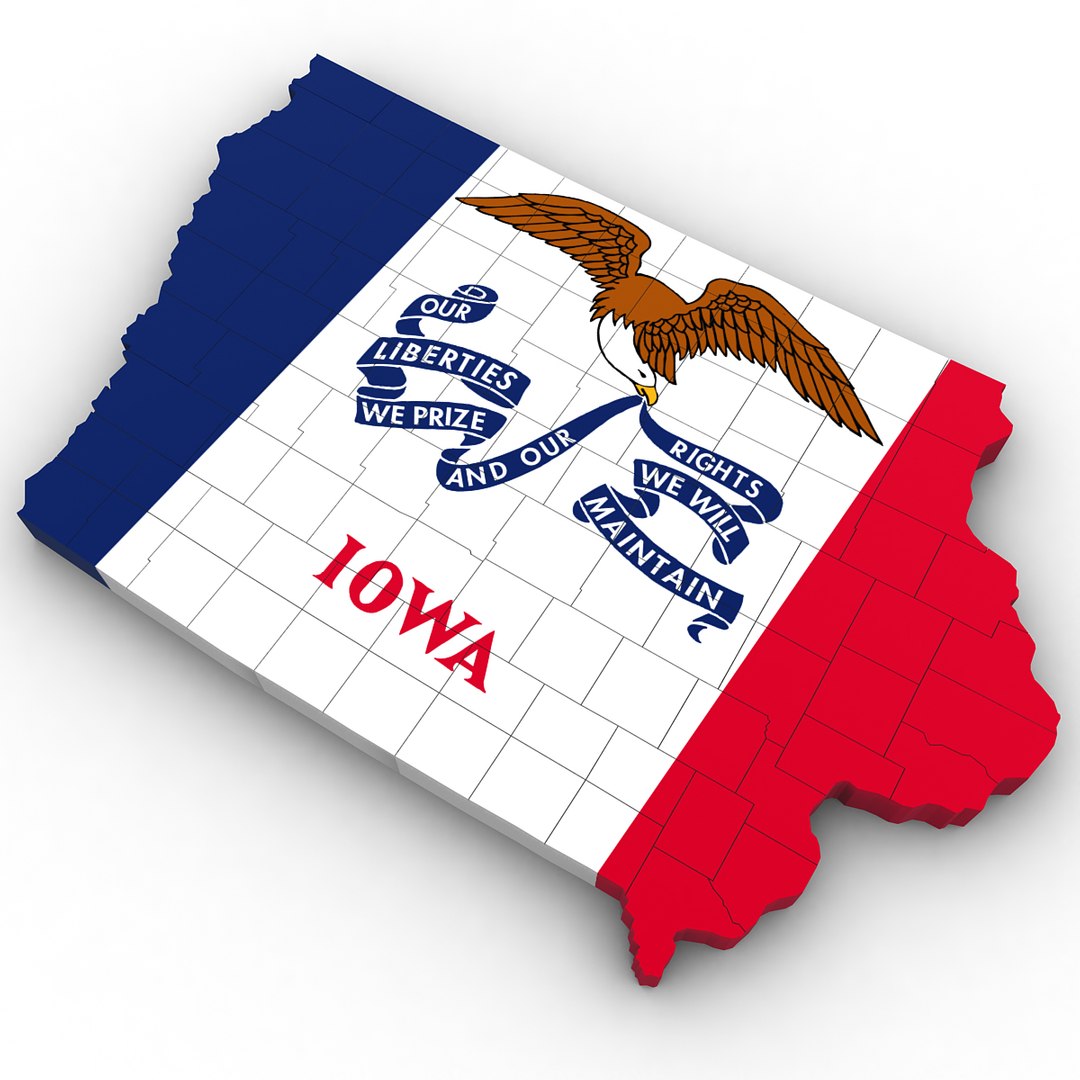 Political Iowa 3D - TurboSquid 1302436