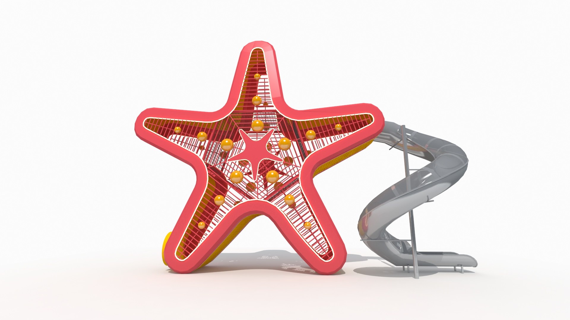 Starfish Themed Playground Model - TurboSquid 2117669