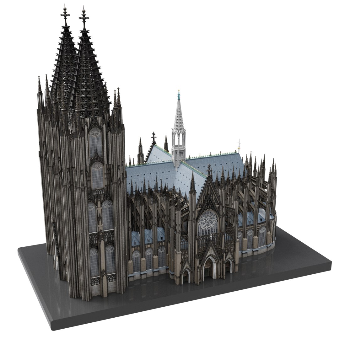 3D Cologne Cathedral - TurboSquid 2098925