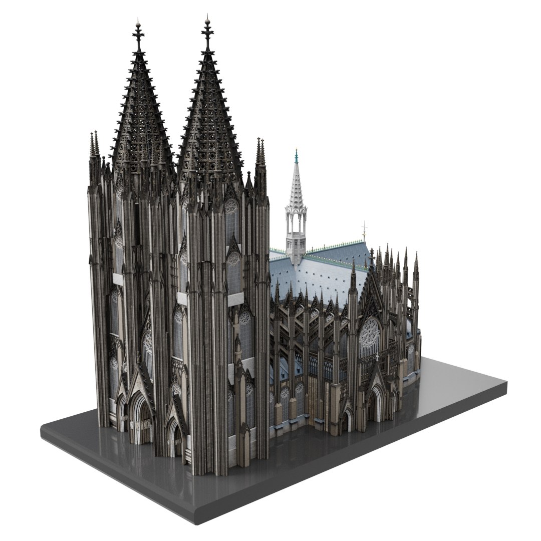 3D Cologne Cathedral - TurboSquid 2098925