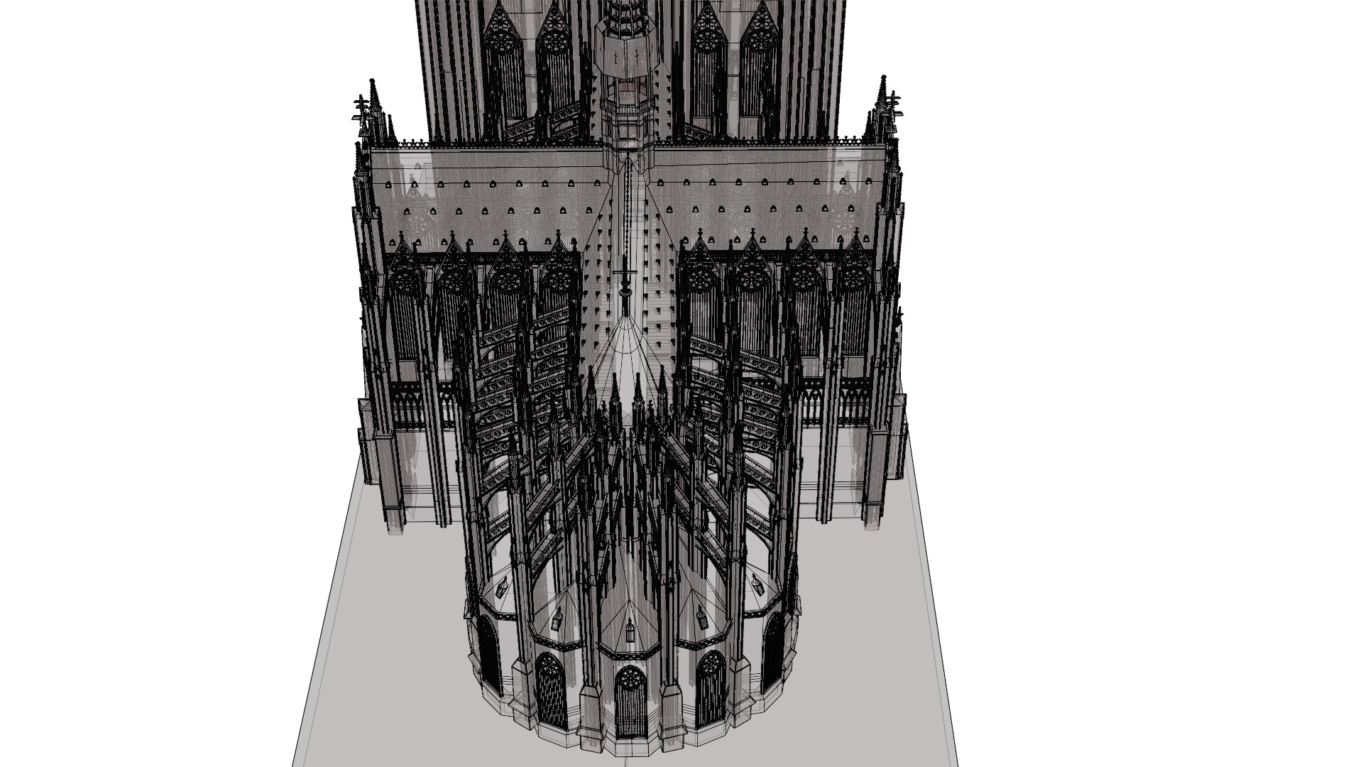 3D Cologne Cathedral - TurboSquid 2098925