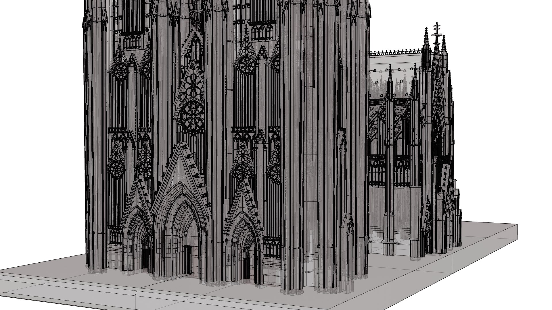 3D Cologne Cathedral - TurboSquid 2098925