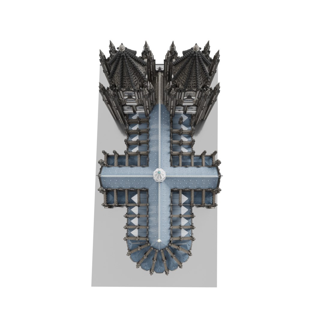 3D Cologne Cathedral - TurboSquid 2098925