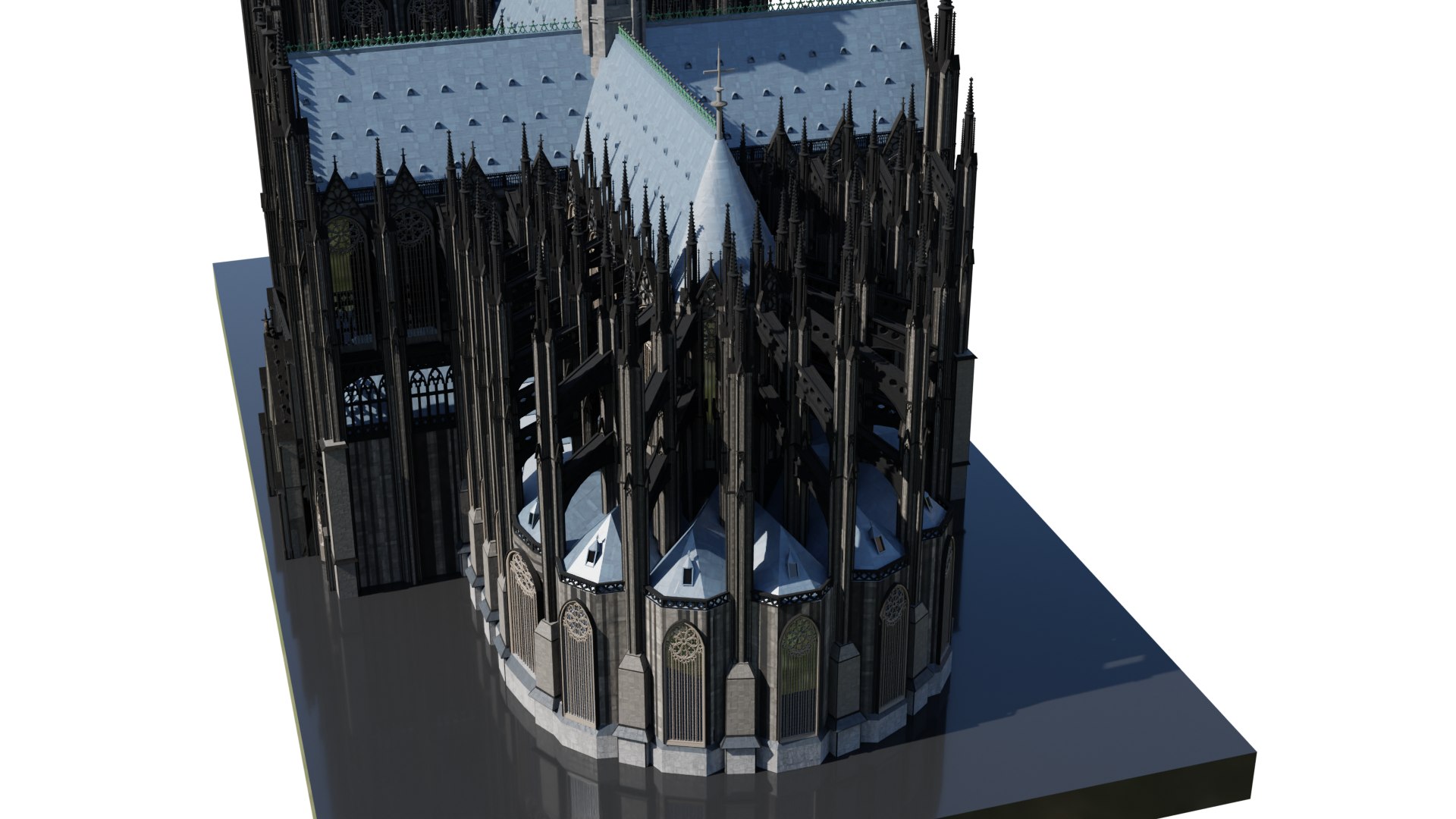 3D Cologne Cathedral - TurboSquid 2098925