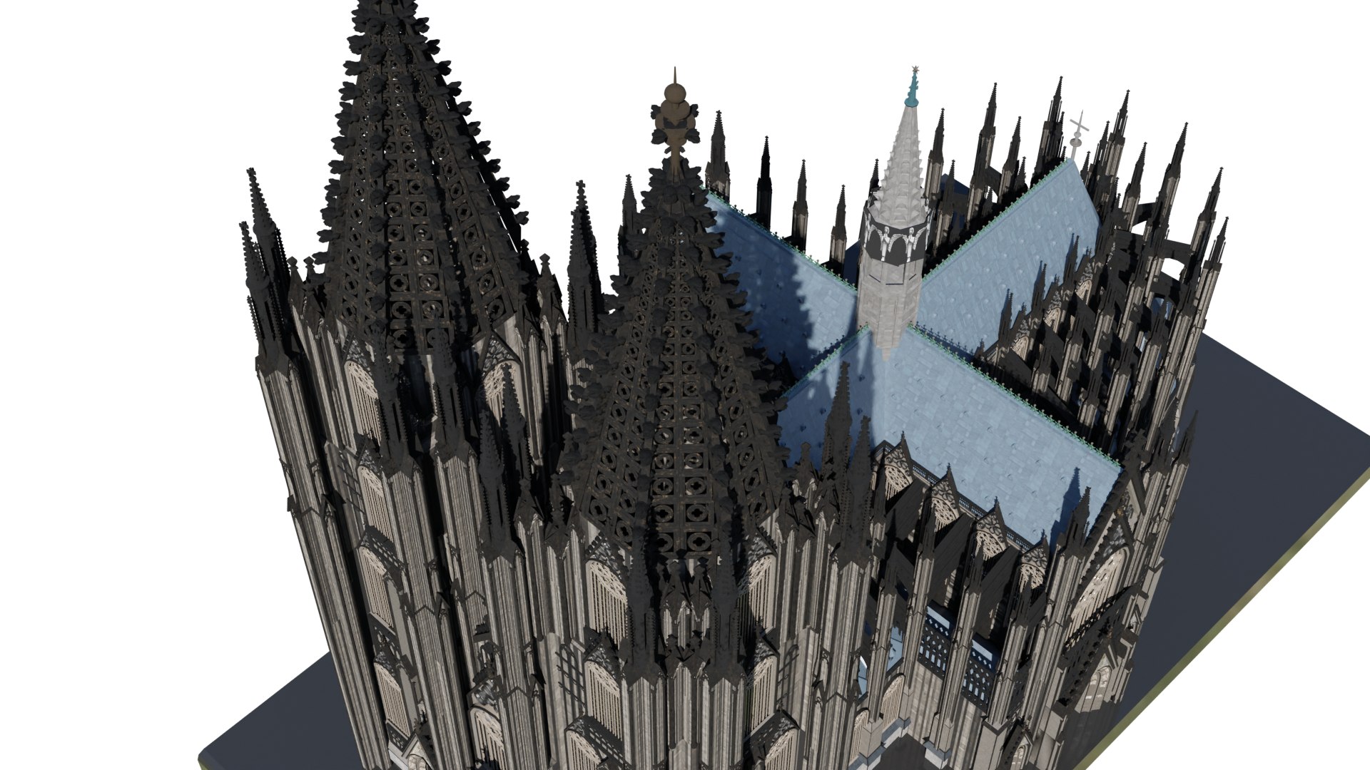 3D Cologne Cathedral - TurboSquid 2098925