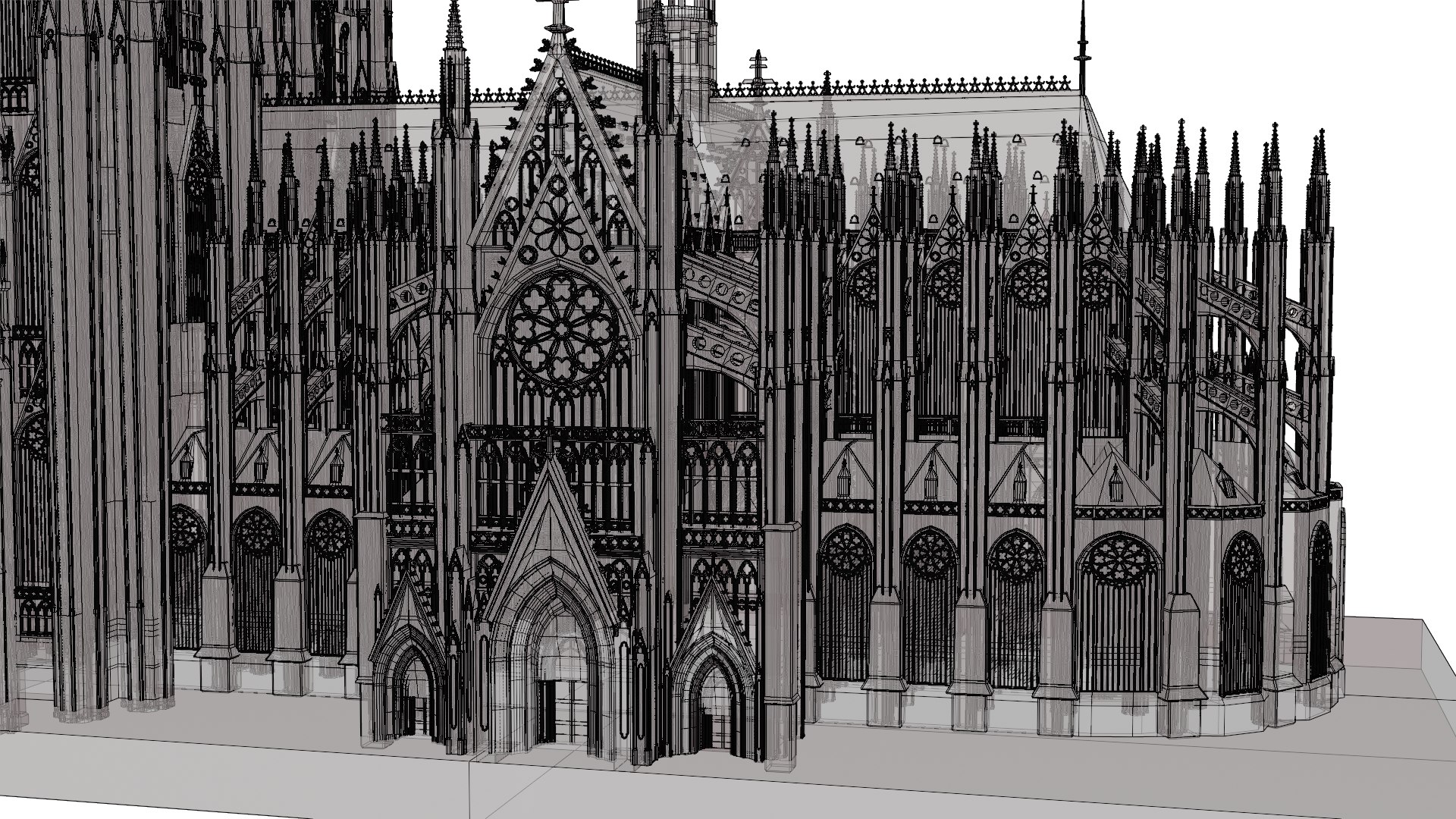 3D Cologne Cathedral - TurboSquid 2098925