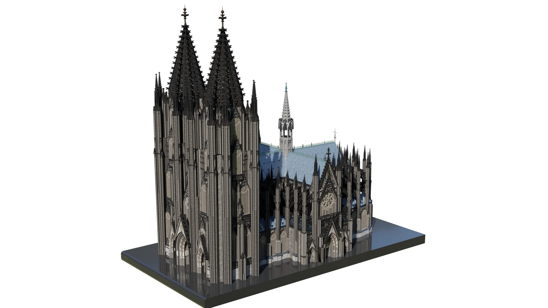 3D Cologne Cathedral - TurboSquid 2098925