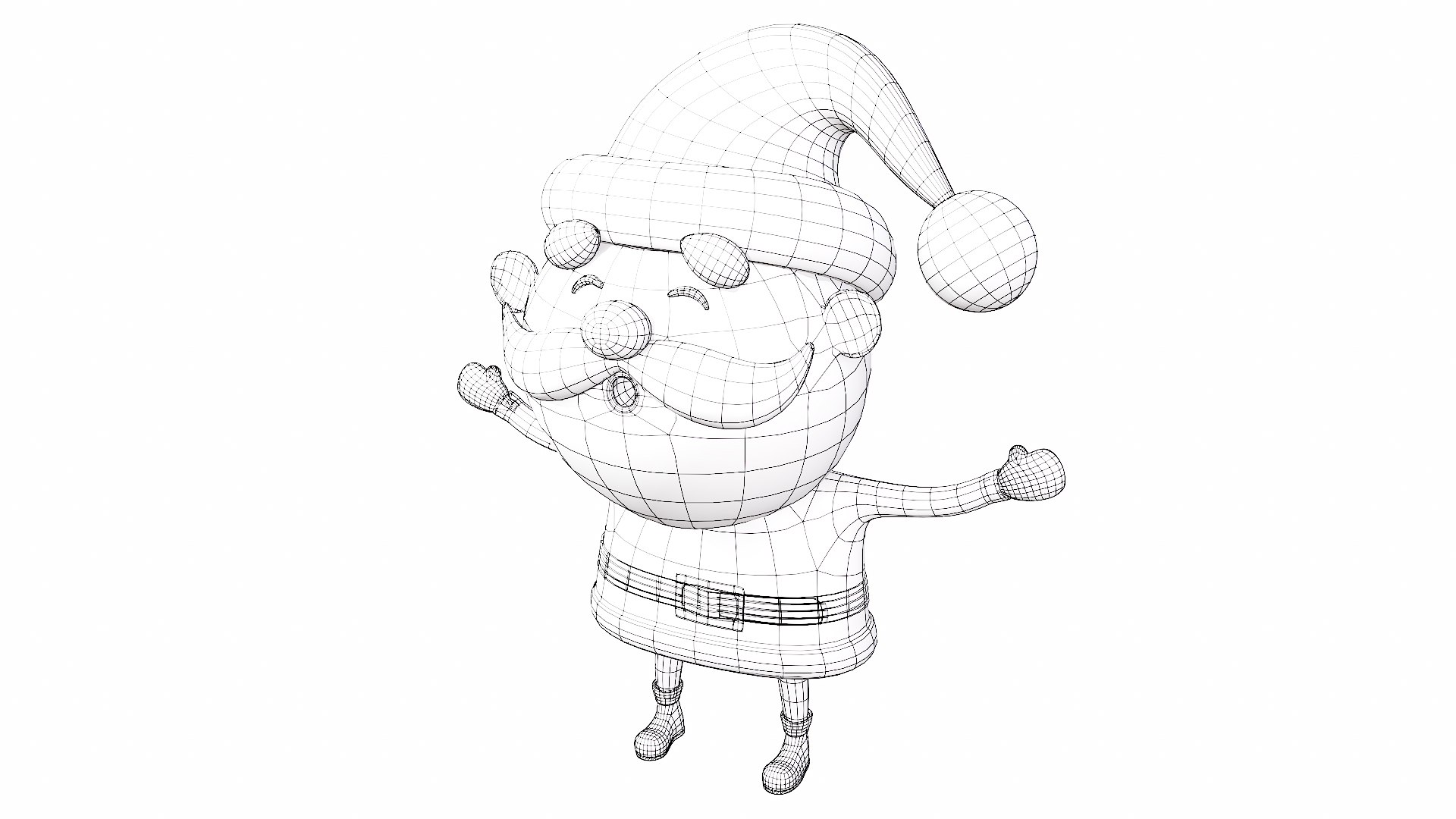 3D Santa Claus Cartoon Character 3d Model Model - TurboSquid 2147562