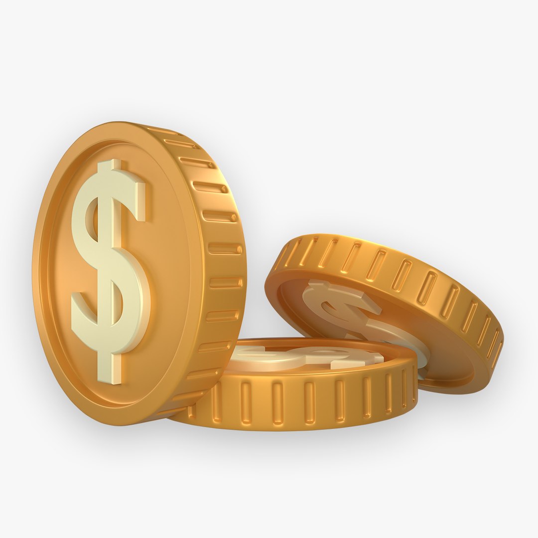 3D model coin gold game - TurboSquid 1979735